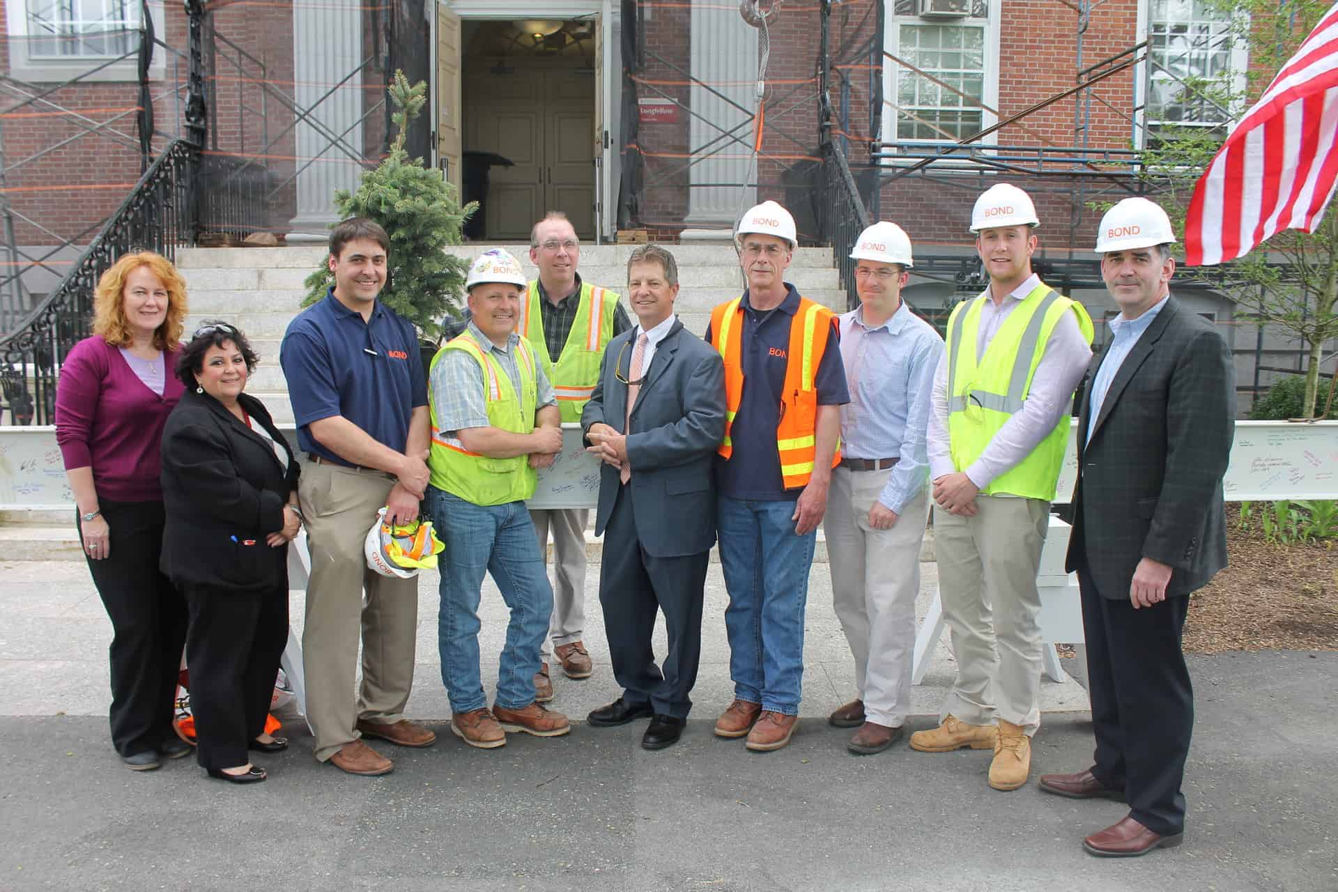 Bond Celebrates Topping Off of Longfellow Hall at Harvard Grad School ...